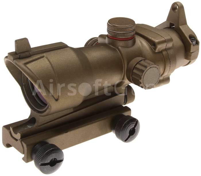 Red dot sight, ACOG 1x32, TAN, ACM | AirsoftGuns