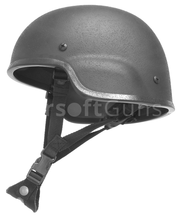 Helmet MICH 2000, black, hardware, ACM | AirsoftGuns