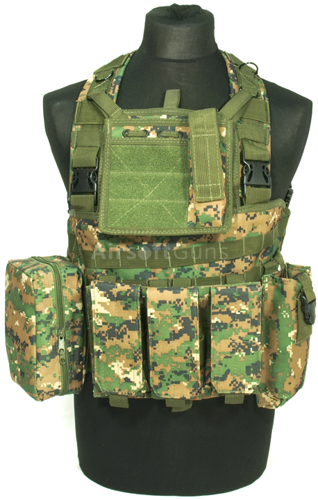 Chest rig Recon, digital woodland, ACM | AirsoftGuns