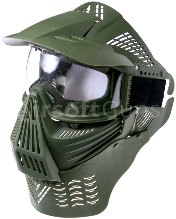 Protective mask, with lens, large, OD, ACM | AirsoftGuns