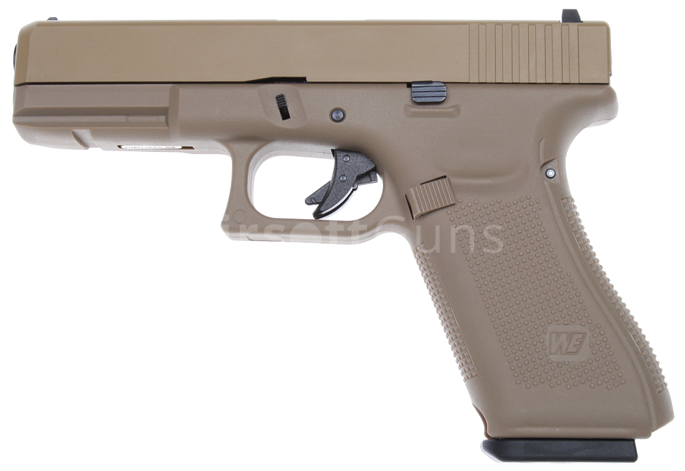 Glock 17, frame 5. gen., tan, GBB, WE | AirsoftGuns